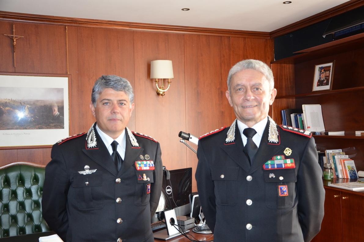 Il comandante della legione carabinieri Lazio in visita a Viterbo