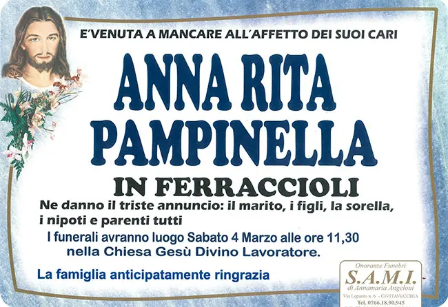 ANNA RITA PAMPINELLA in FERRACCIOLI
