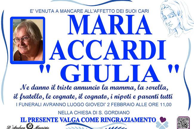 MARIA ACCARDI "GIULIA"